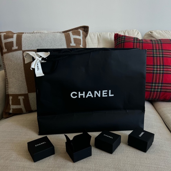 CHANEL | Bags | Chanel Paper Bag Earring Boxes | Poshmark